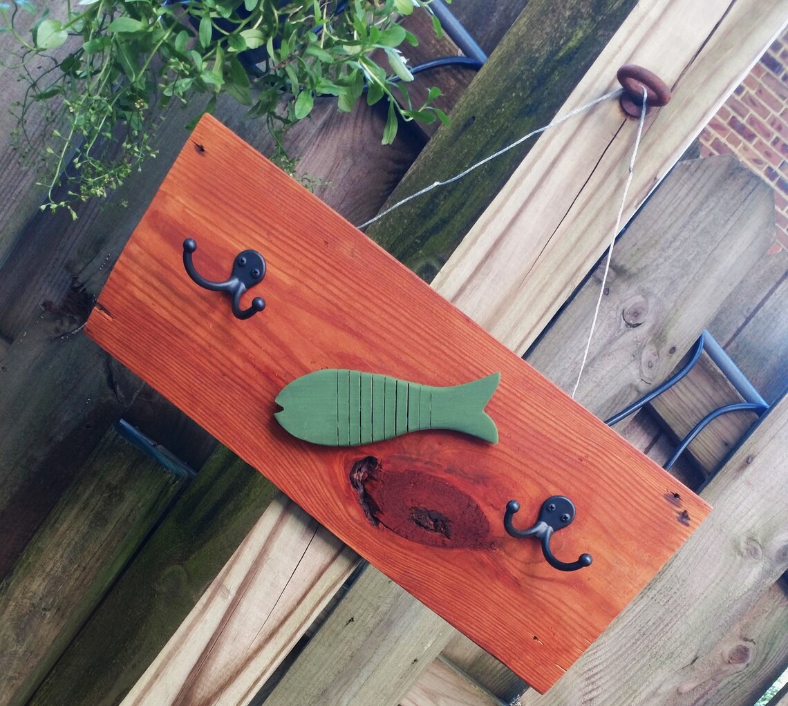 Fish Sign Coat Hook A Unique Gift for the Fisherman in Your | Etsy