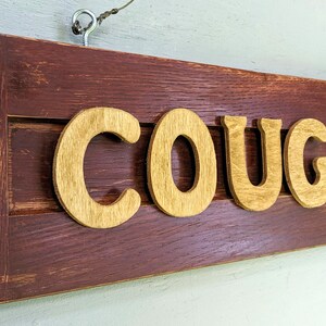 Up-cycled Wood Cougar Sign - Etsy