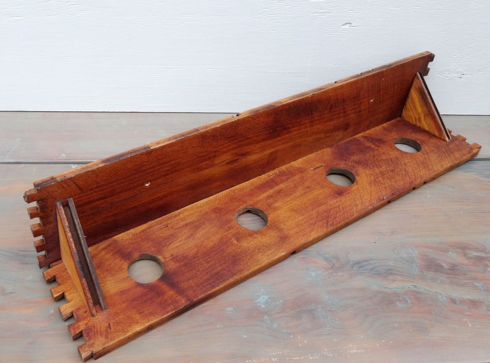 Reclaimed Wood Shot Glass Display Shelf One of A Kind Home | Etsy