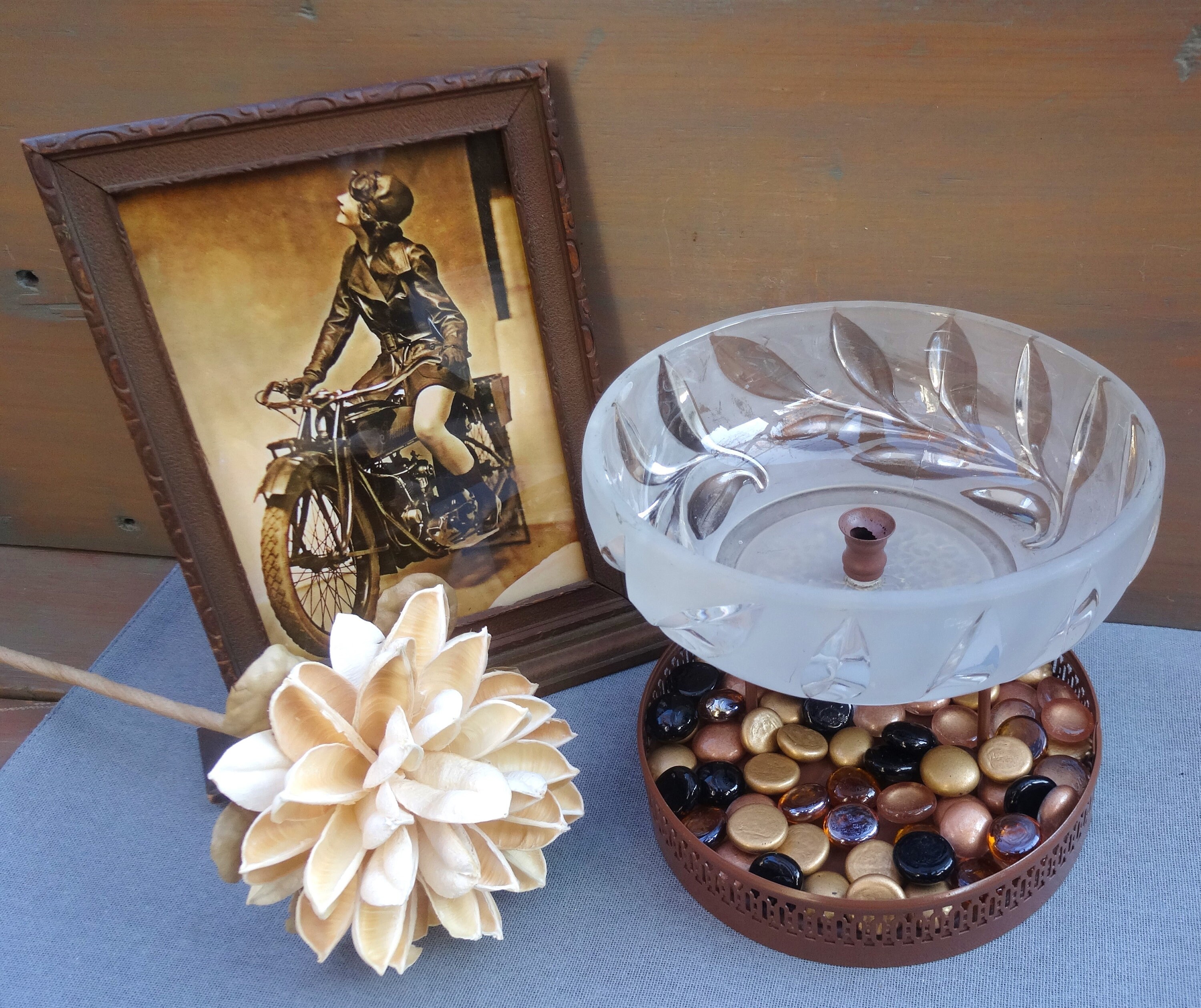 1920's Vintage Glass Candle Holder Ring Dish or Candy | Etsy