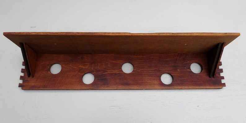 Reclaimed Wood Shot Glass Display Shelf One Of A Kind Home Etsy