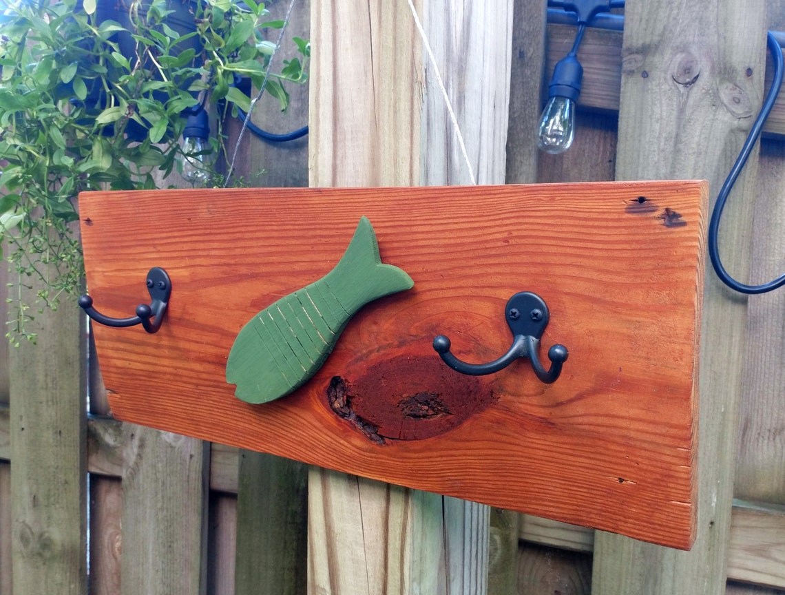 Fish Sign Coat Hook A Unique Gift for the Fisherman in Your | Etsy