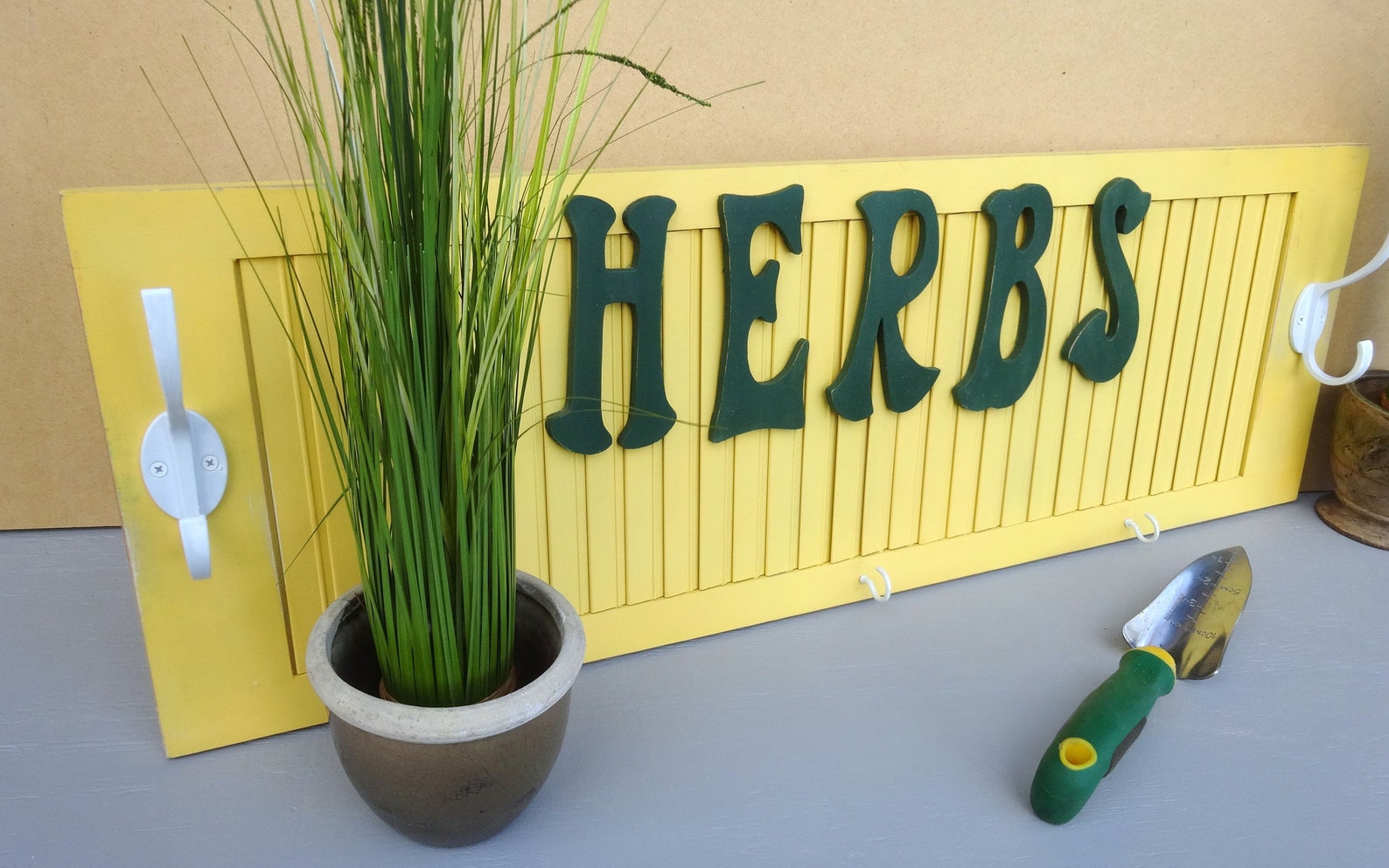 Up-cycled & Re-purposed Shutter Sign Garden Decor | Etsy