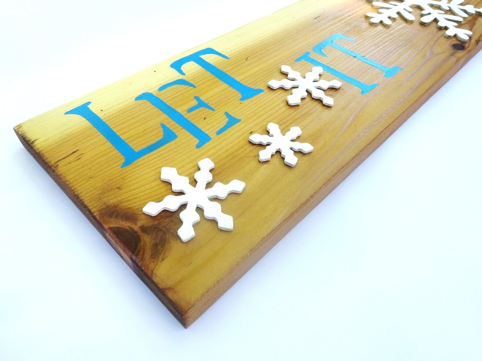 Let It Snow Sign Winter or Holiday Farmhouse Decor - Etsy