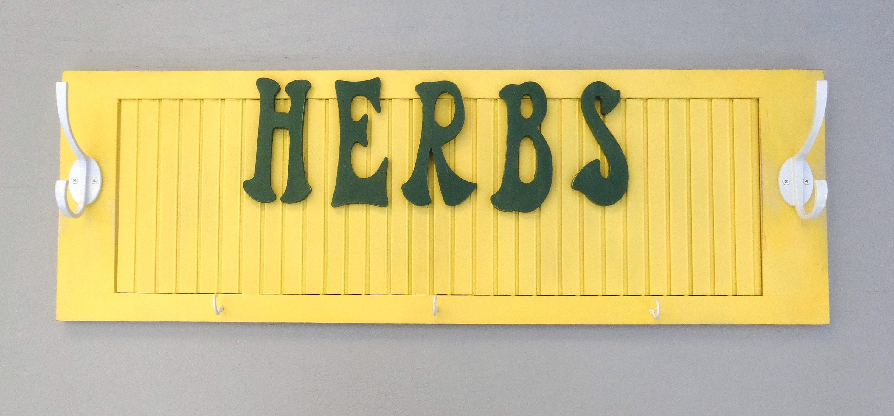 Up-cycled & Re-purposed Shutter Sign Garden Decor | Etsy