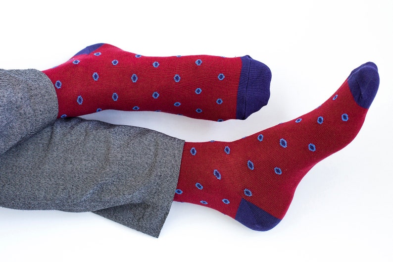 Socks Set in Gift Box, Gift Set for Men Him Husband Boyfriend Dad, Red ...