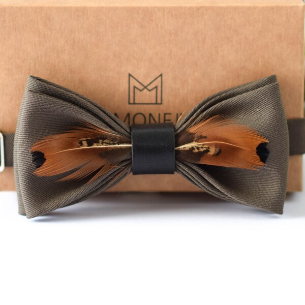 Feather Bow Ties - Etsy