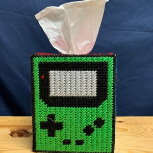 Nintendo Game Boy Boutique Style Plastic Canvas Tissue Topper Multi ...
