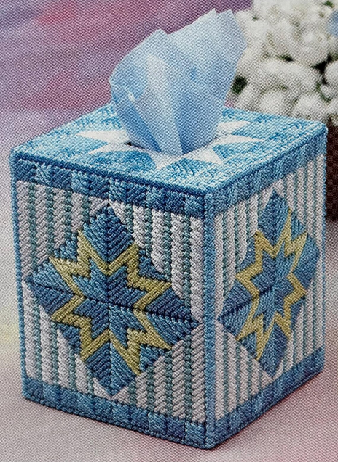 Plastic Canvas Pattern in 7 Count Pretty Pastel Patchwork Boutique ...