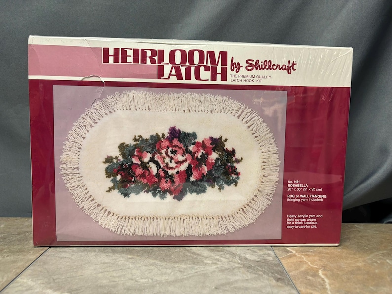 Heirloom Latch Hook Kit by Shillcraft BNIB #1451 - Etsy