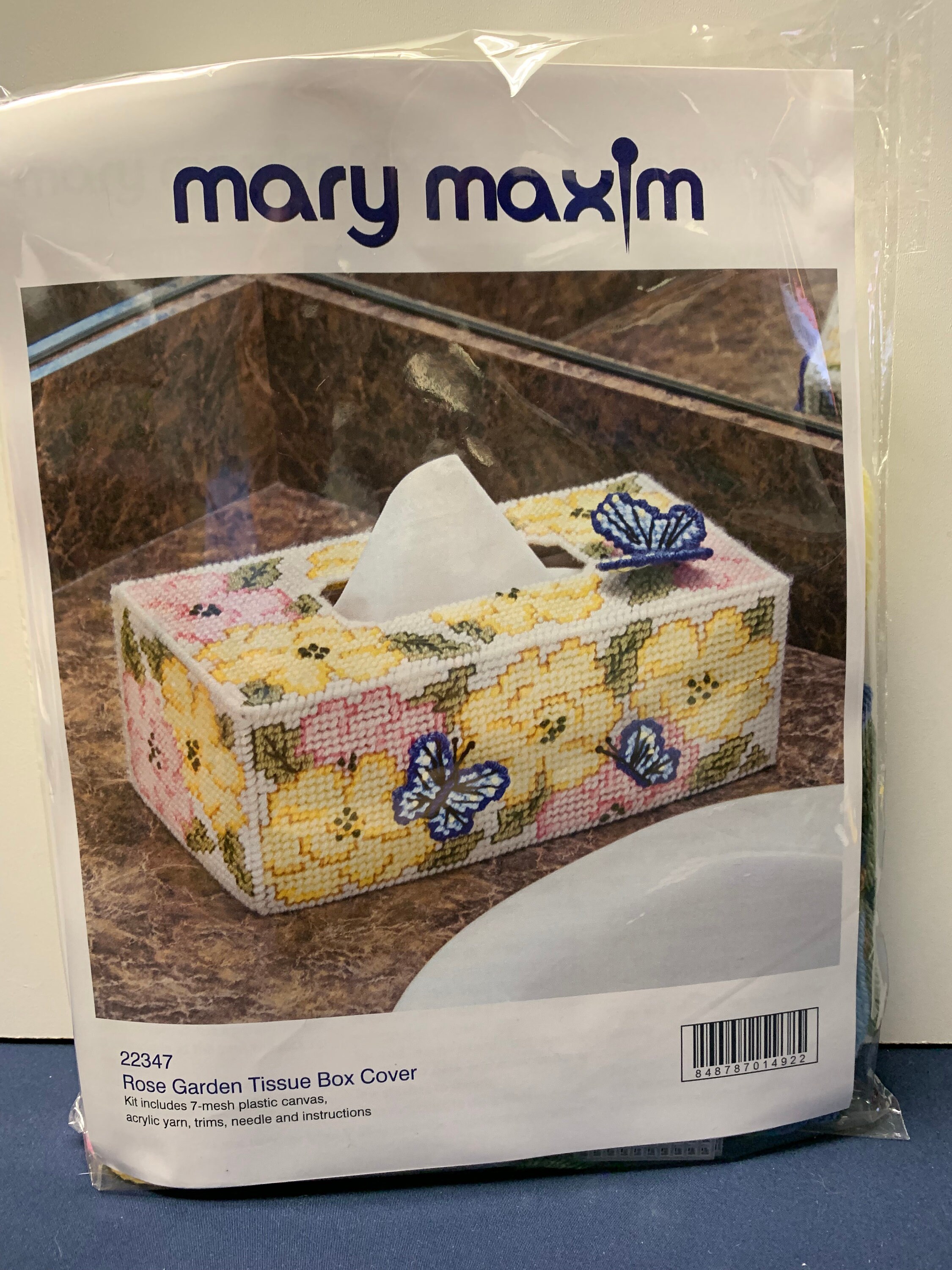 Mary Maxim Plastic Canvas Kit "rose Garden Long Style Tissue Topper" - Etsy