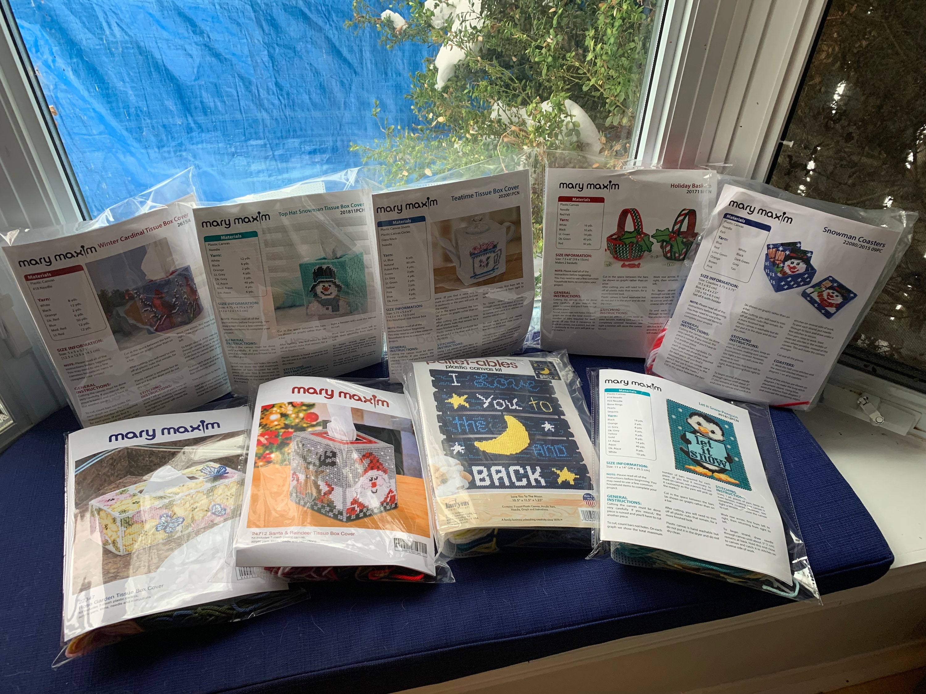 Mary Maxim Plastic Canvas Kit "winter Cardinal Tissue Topper" - Etsy