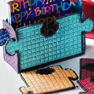 Plastic Canvas Pattern in 7 Count Puzzling Fun Placemats / Coasters and ...