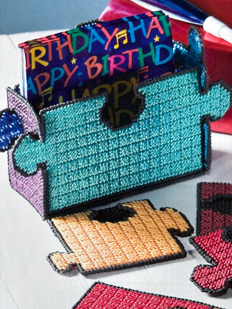 Plastic Canvas Pattern in 7 Count Puzzling Fun Placemats / Coasters and ...