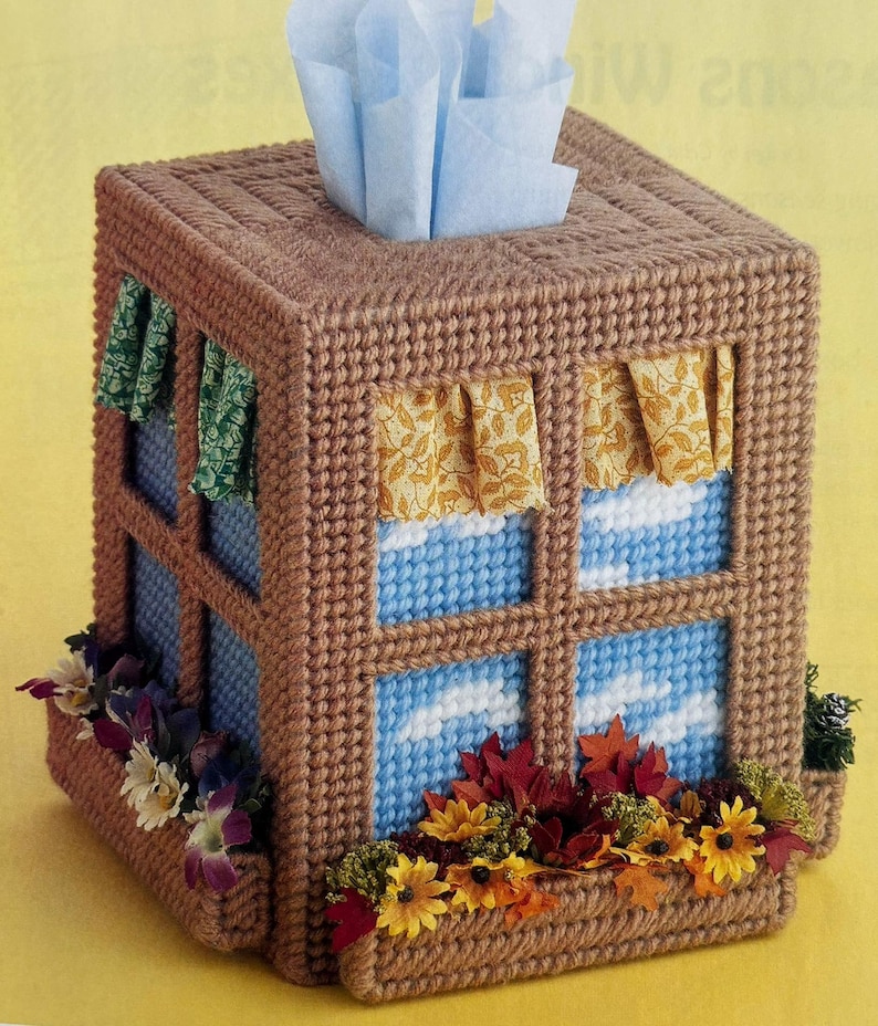 Plastic Canvas Pattern in 7 Count Four Seasons Window Boxes Boutique ...