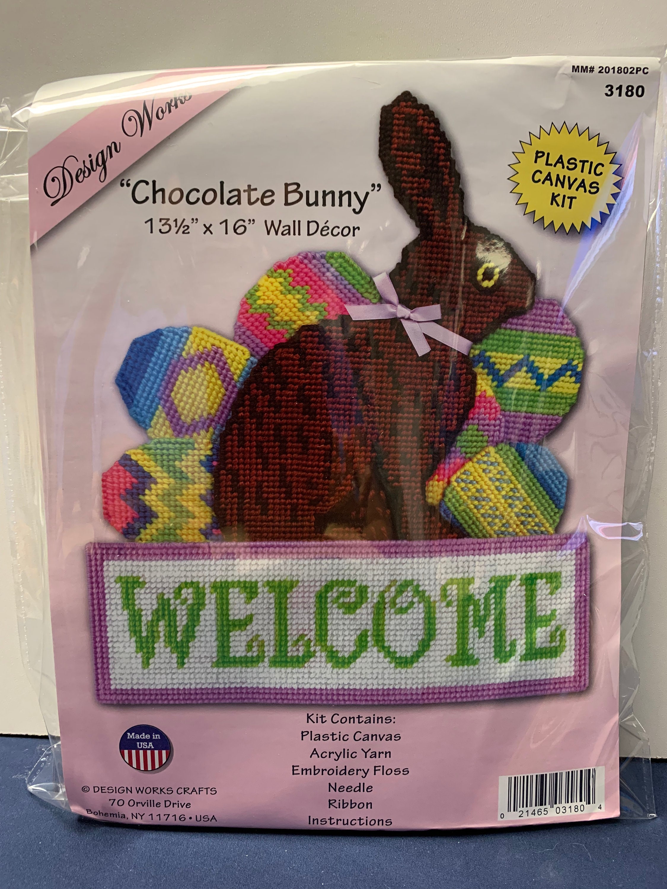 Design Works Plastic Canvas Kit chocolate Bunny M - Etsy