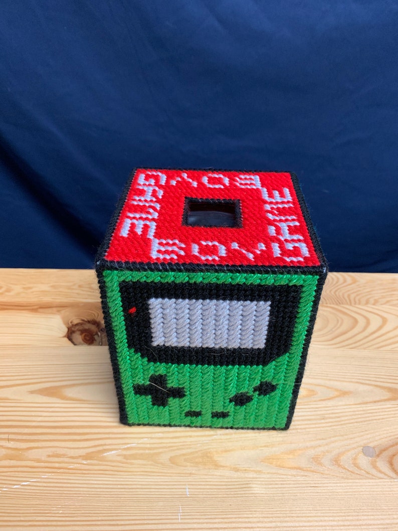 Nintendo Game Boy Boutique Style Plastic Canvas Tissue Topper Multi ...