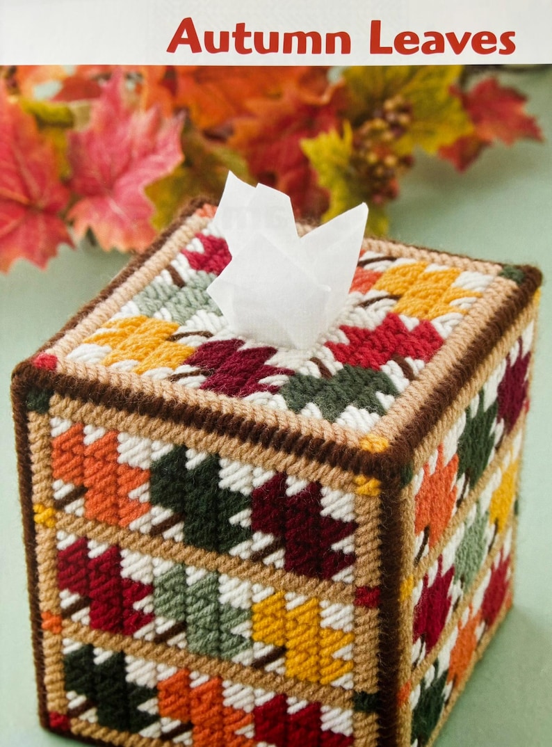 Plastic Canvas Pattern in 7 Count Beautiful Autumn Leaves Boutique ...