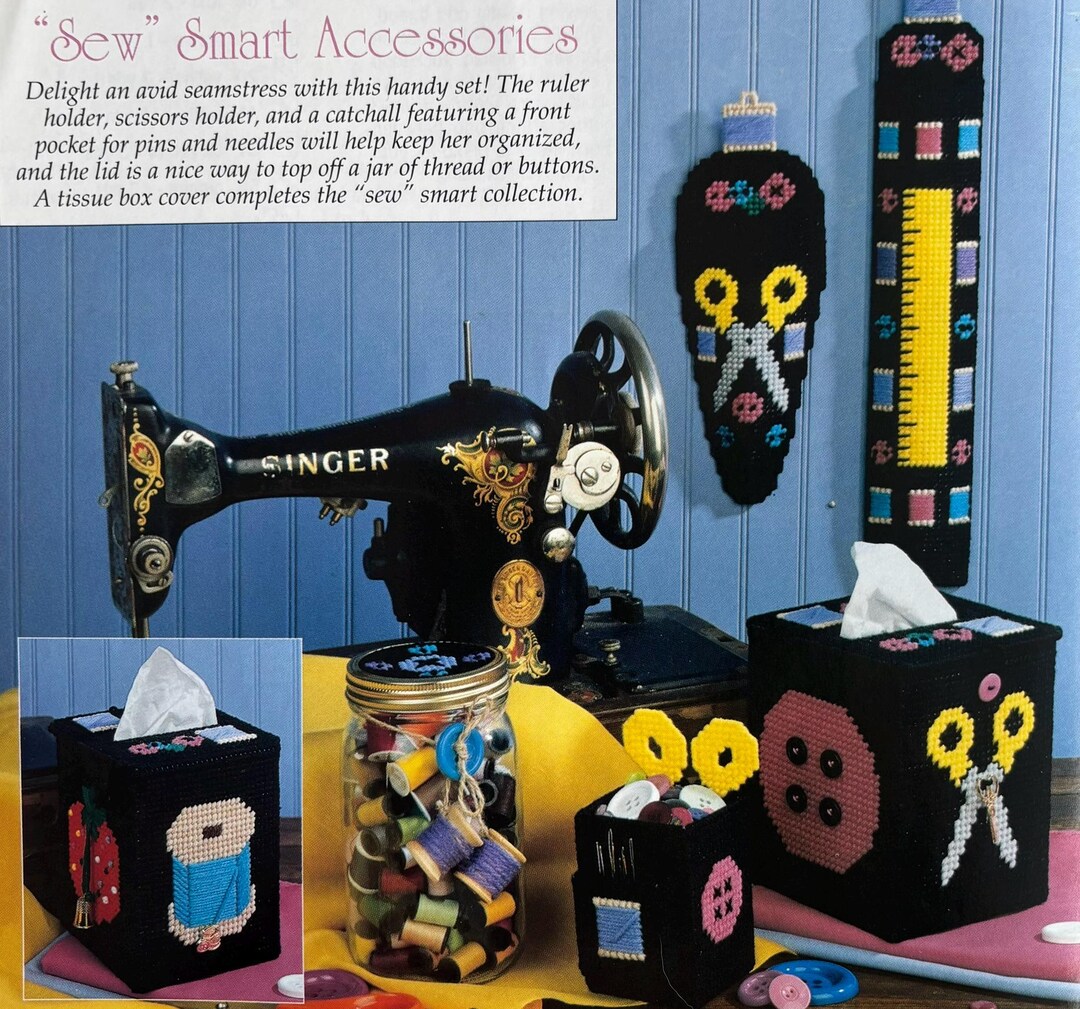 Plastic Canvas Pattern in 7 Count Pretty Sew Smart Sewing Notion ...