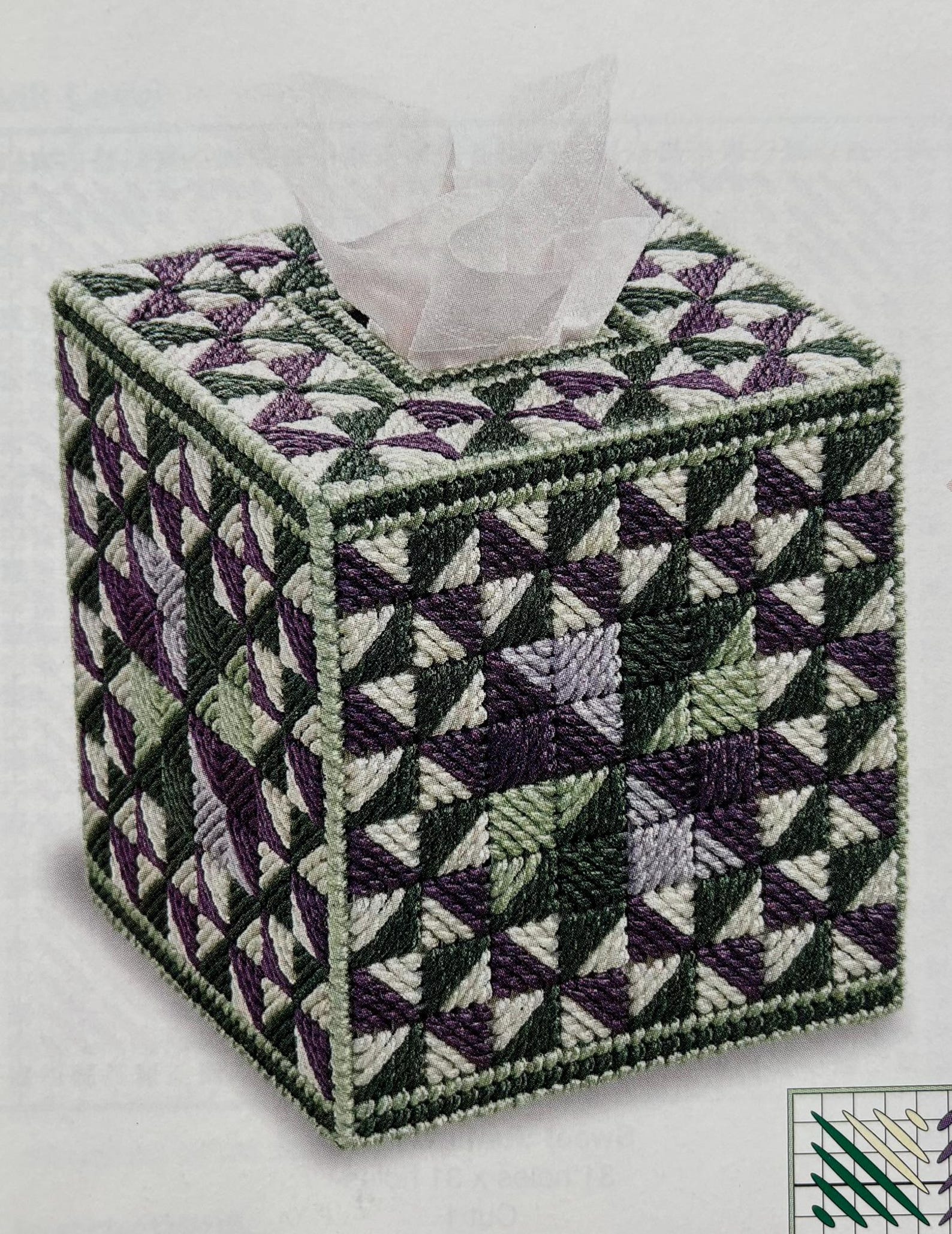 Plastic Canvas Pattern in 7 Count Pretty Patchwork Pinwheels Boutique ...