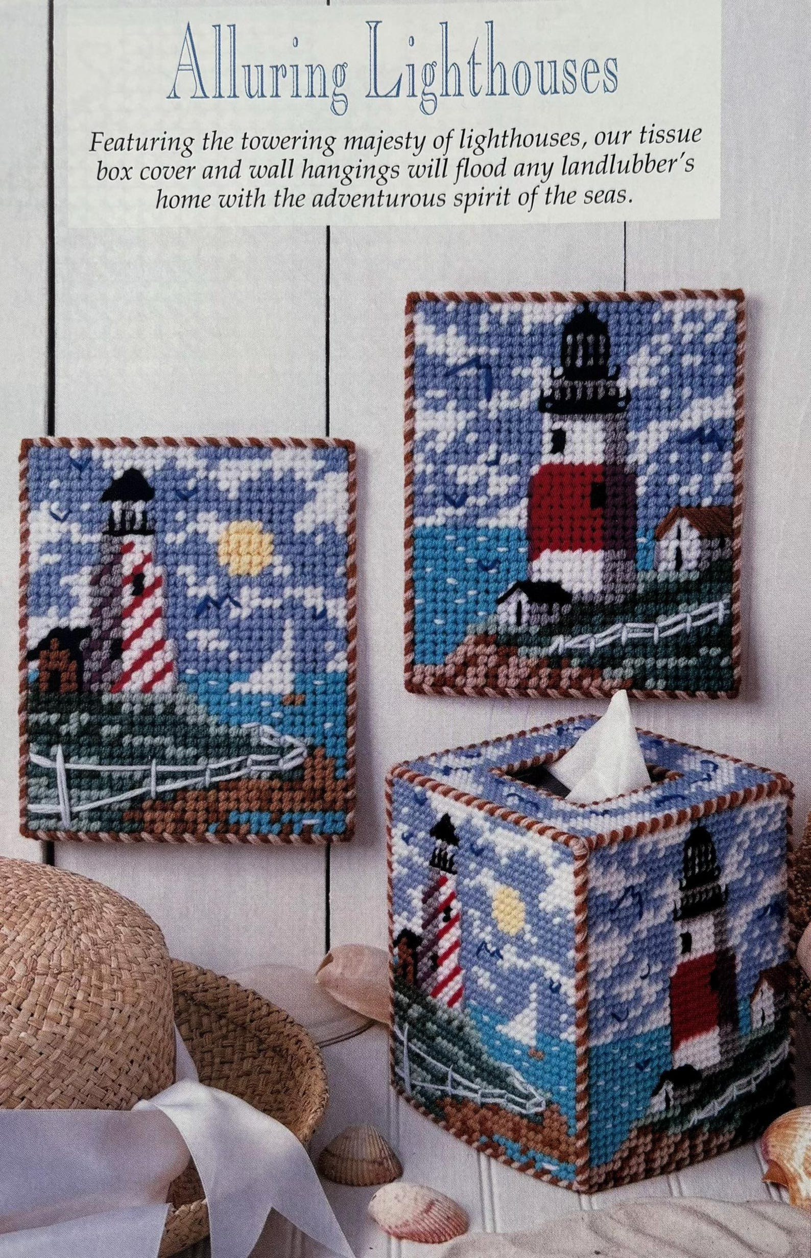 Plastic Canvas Pattern in 7 Count Pretty Nice Alluring Lighthouse ...