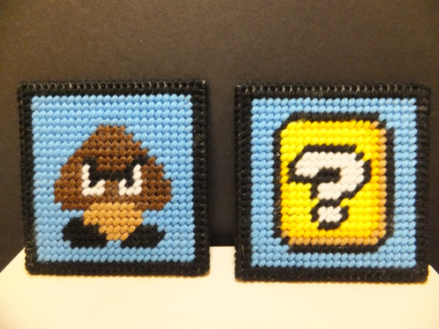 MARIO CART Plastic Canvas Coaster Set Style A - Etsy