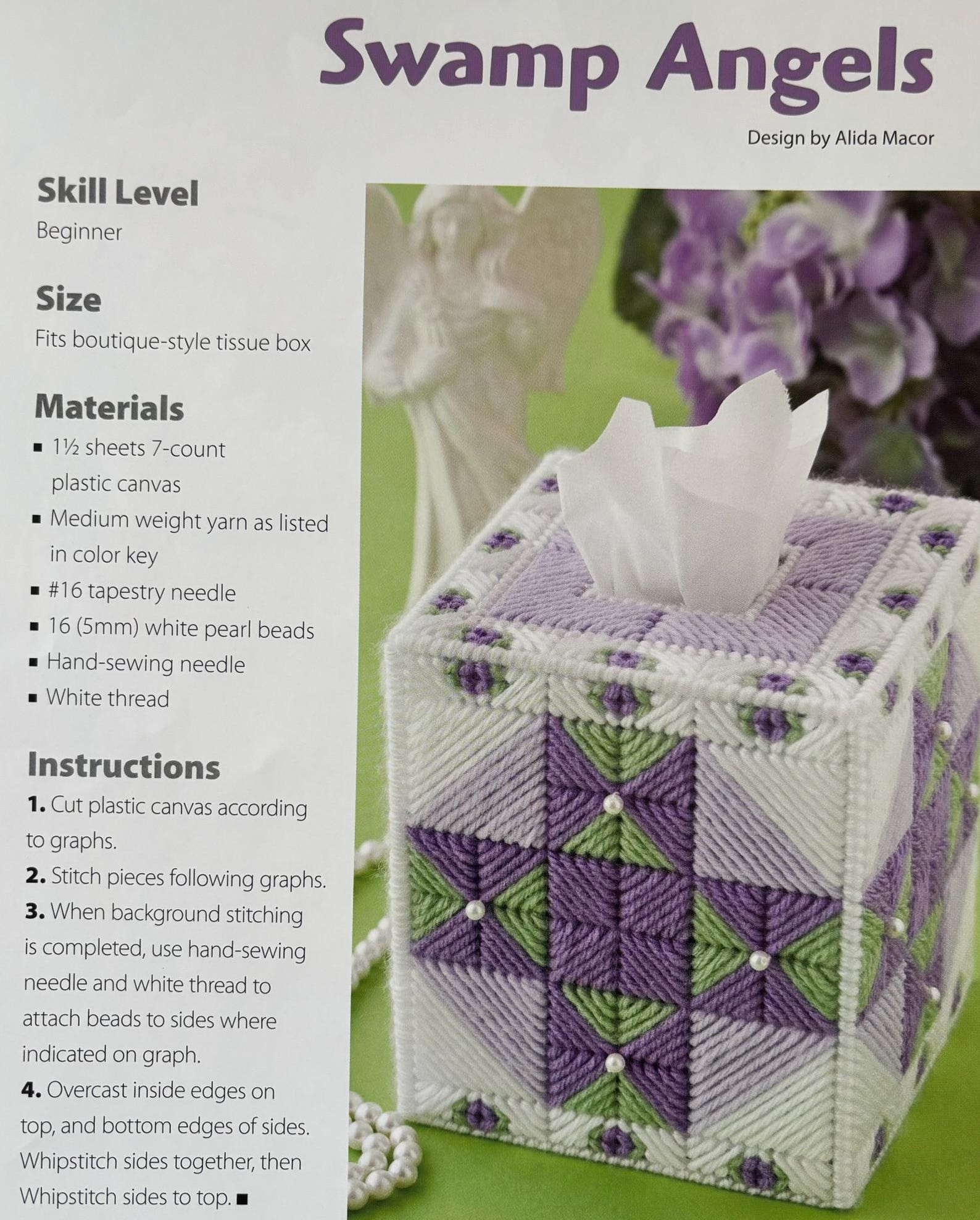 Plastic Canvas Pattern in 7 Count Beautiful Swamp Angels Boutique ...