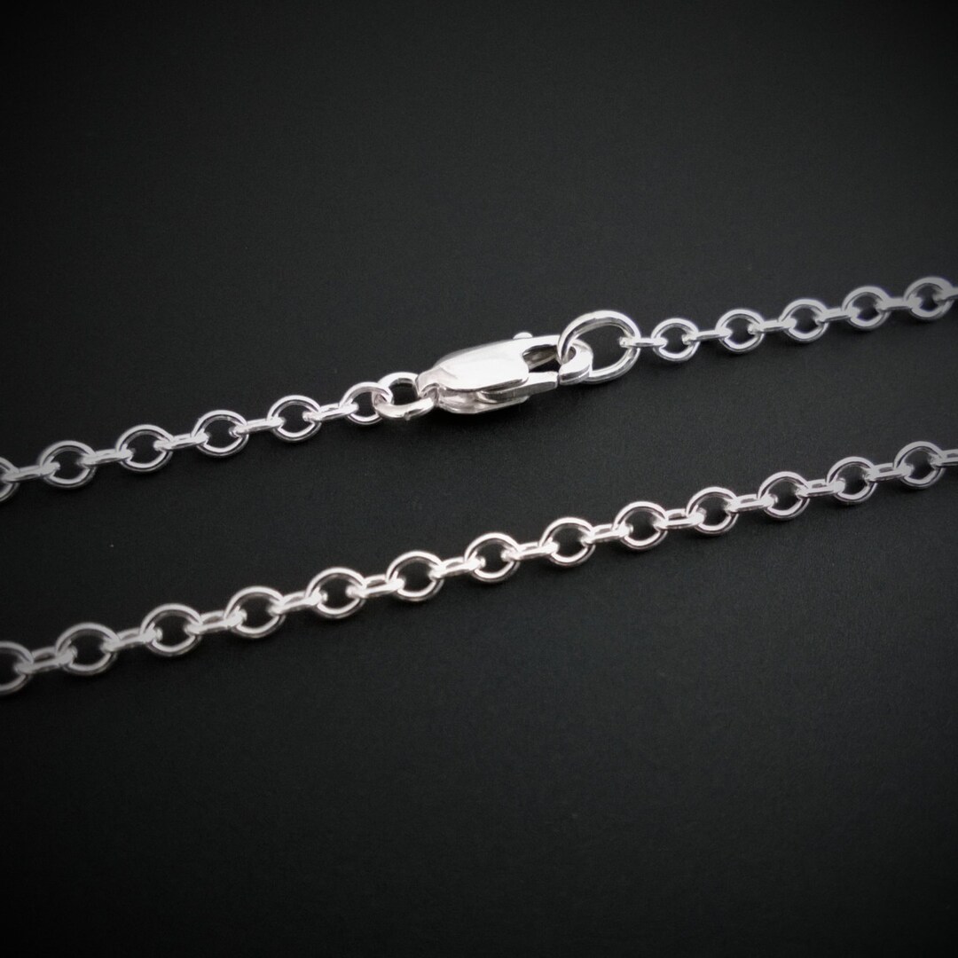 18 Inch Sterling Silver Cable Chain Necklace Short Chain, Long Chain ...