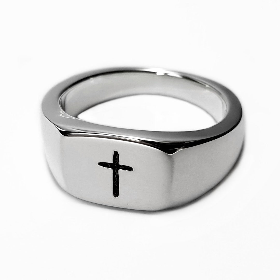 Sterling Silver Cross Ring - Sterling Cross Ring, Silver Cross Ring ...