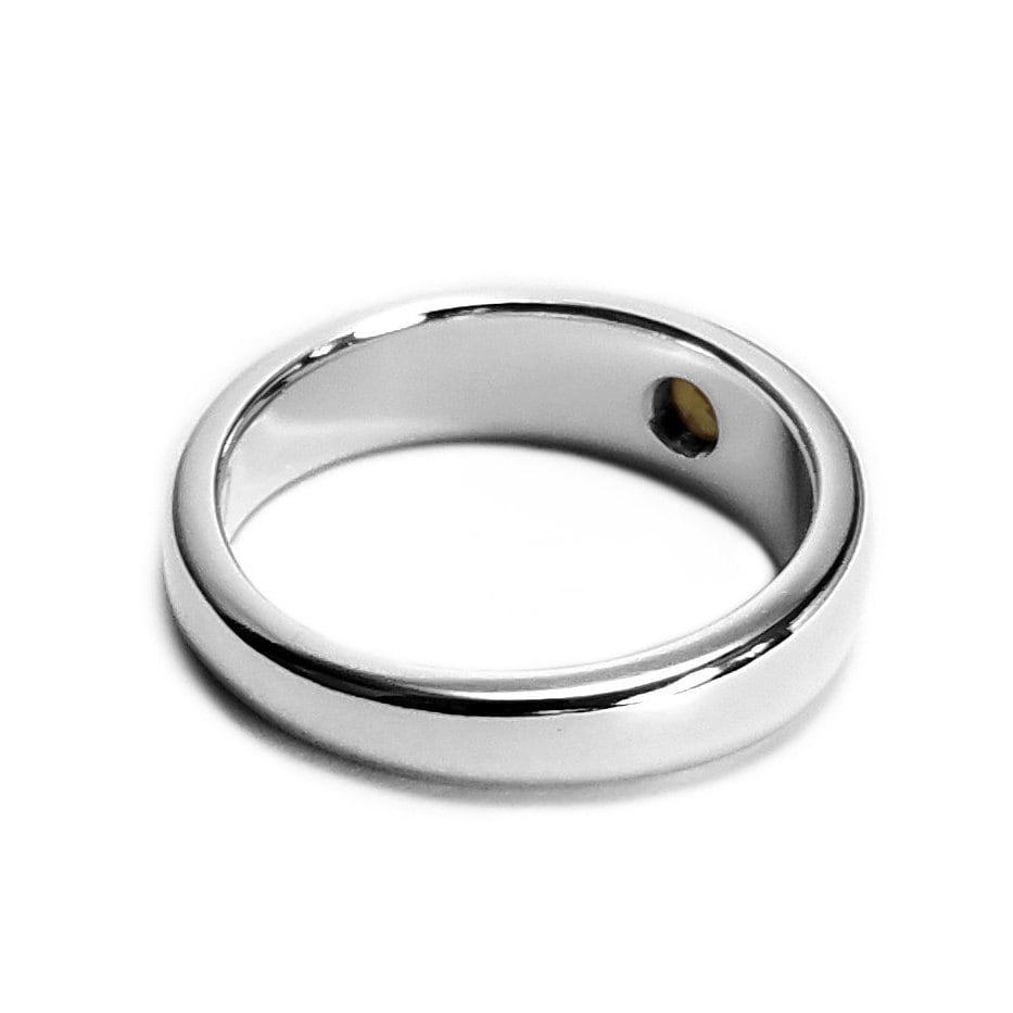 Tapered Citrine Ring in Sterling Silver, Citrine Ring, Matte Ring ...