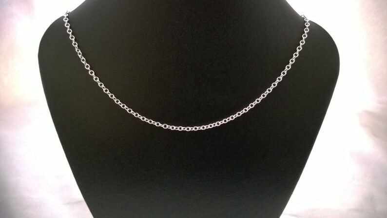 18 Inch Sterling Silver Cable Chain Necklace Short Chain - Etsy