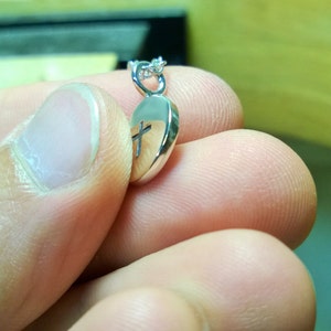 Circle Cross Necklace Pendant in Sterling Silver Sterling Silver Cross ...