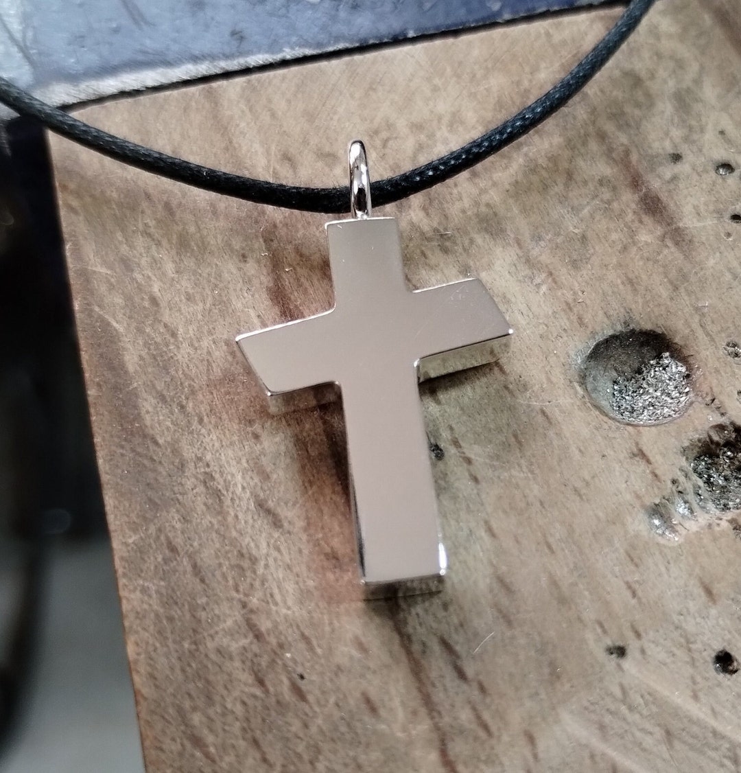Large Sterling Silver Cross Necklace Pendant, Sterling Silver Cross ...