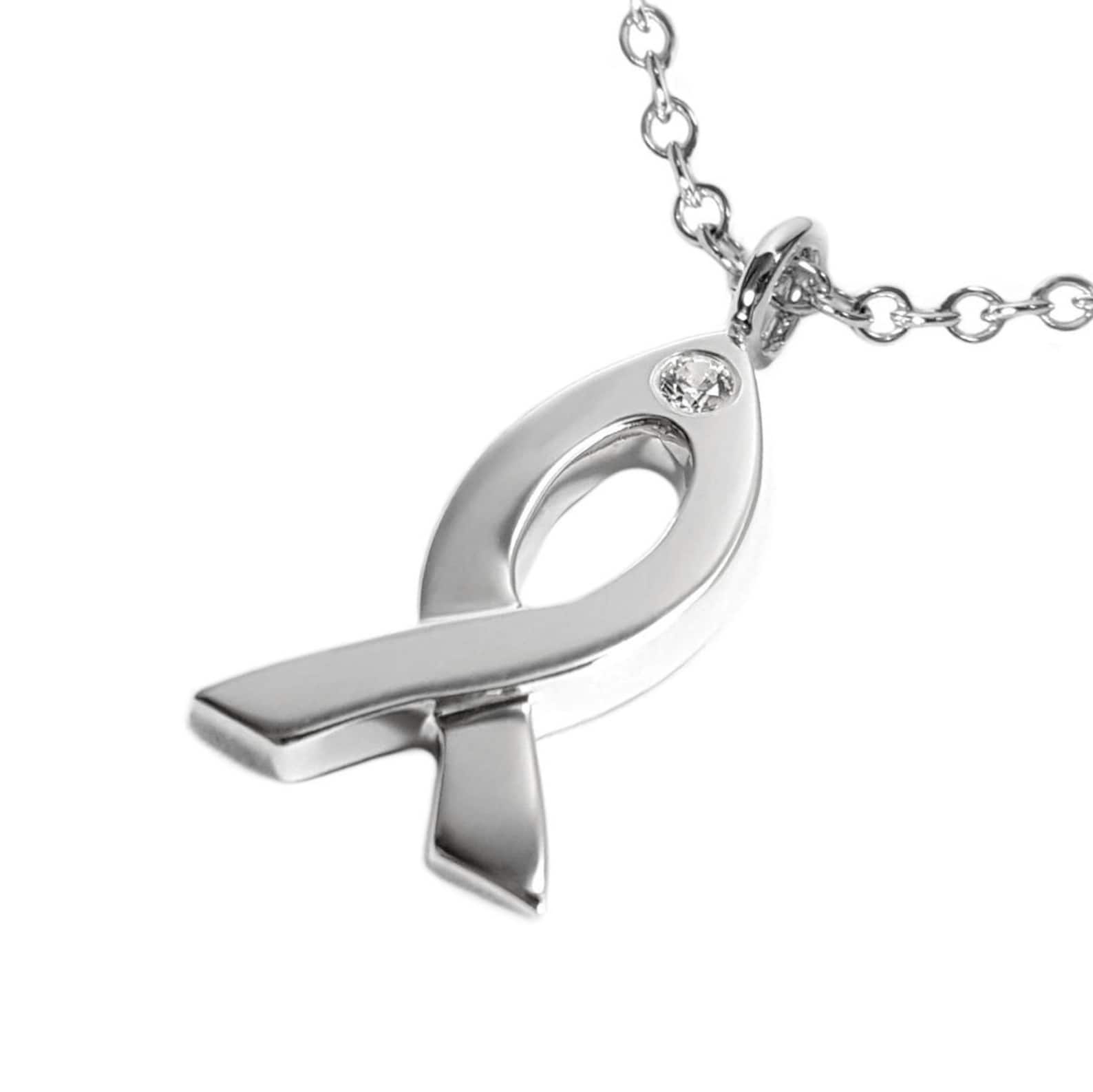 Sterling Silver Diamond Christian Fish Necklace Pendant - Etsy