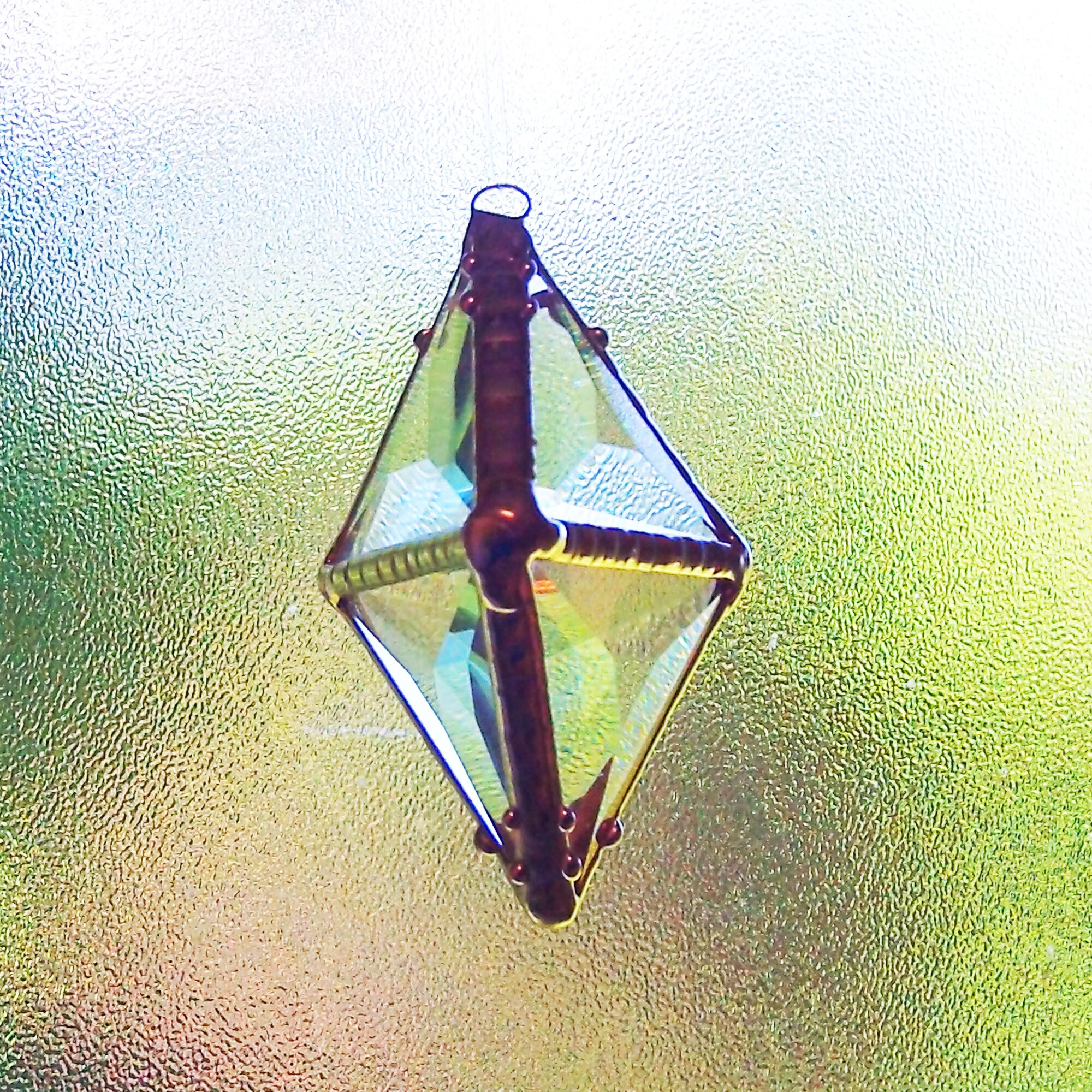 Double Pyramid Rainbow Water Prism | Etsy