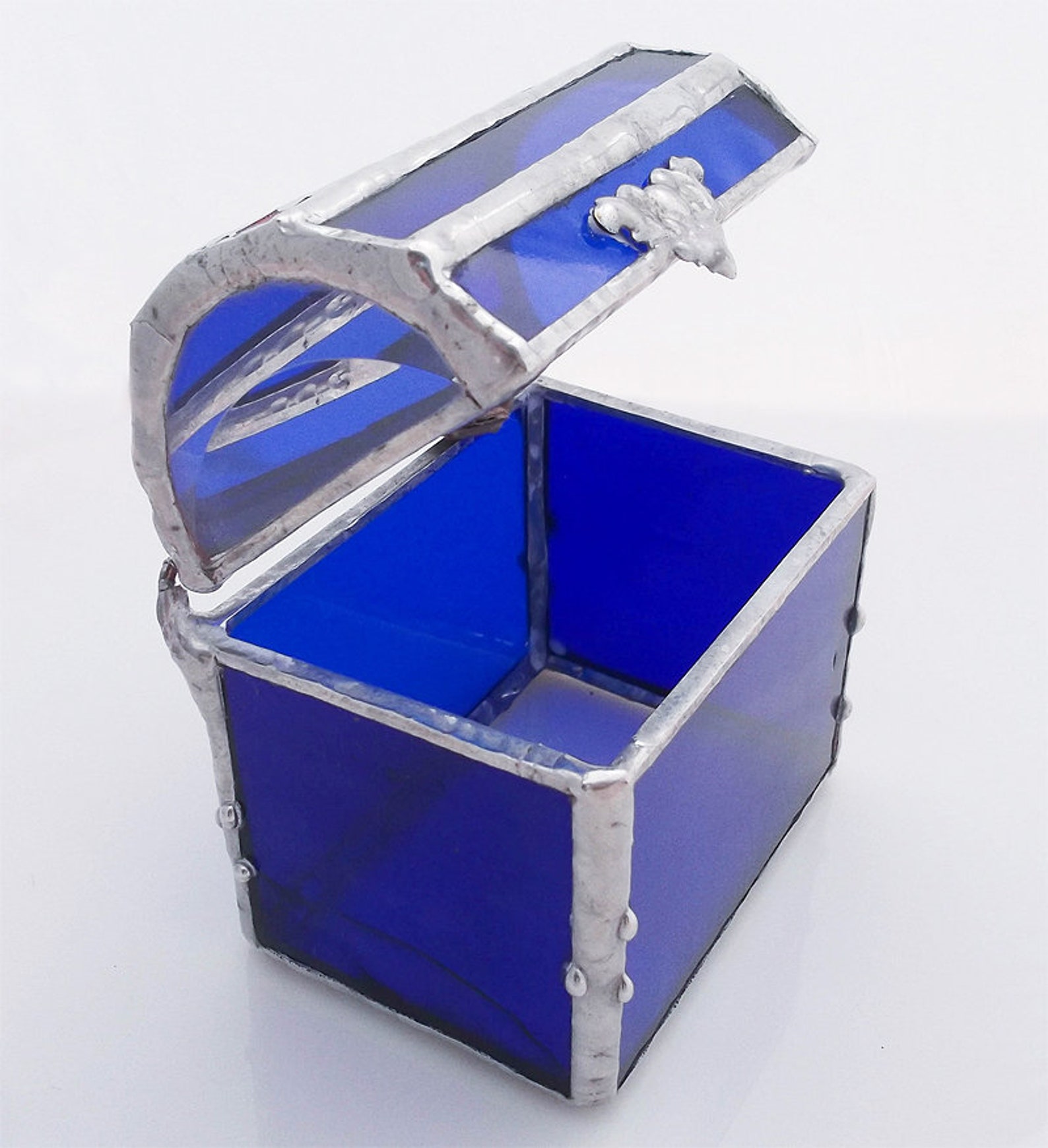 Glass Treasure Chest - Etsy