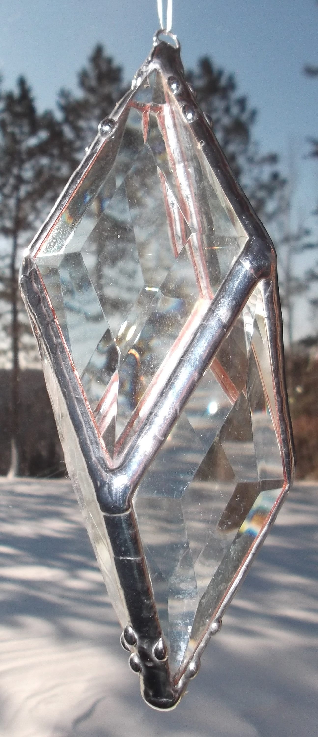 Medium Diamond Rainbow Water Prism - Etsy