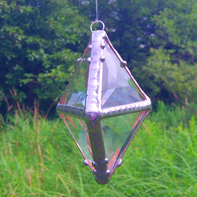 Double Pyramid Rainbow Water Prism - Etsy