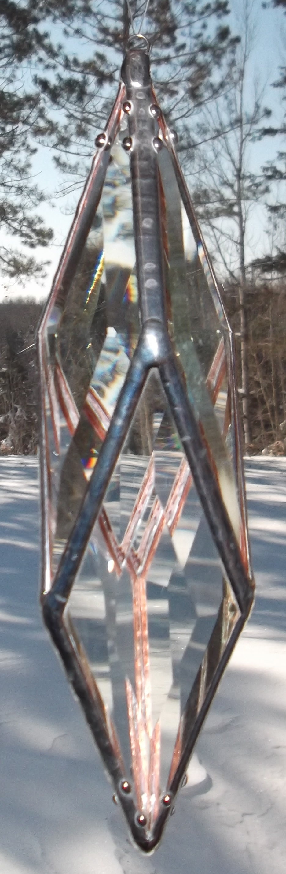 Large Diamond Rainbow Water Prism - Etsy