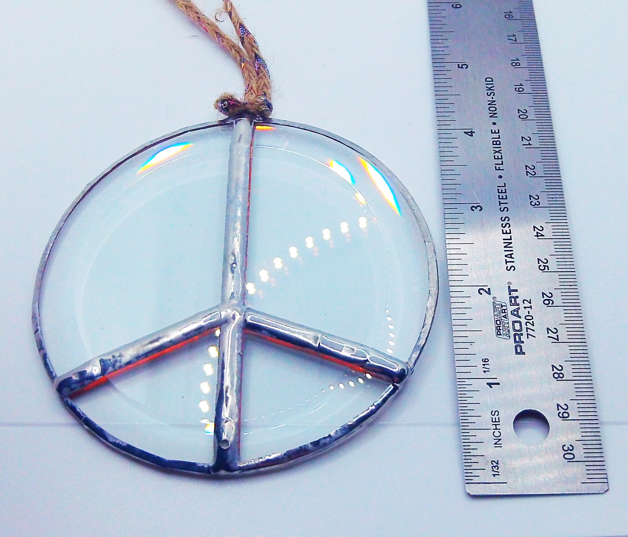 Peace Sign Suncatcher - Etsy