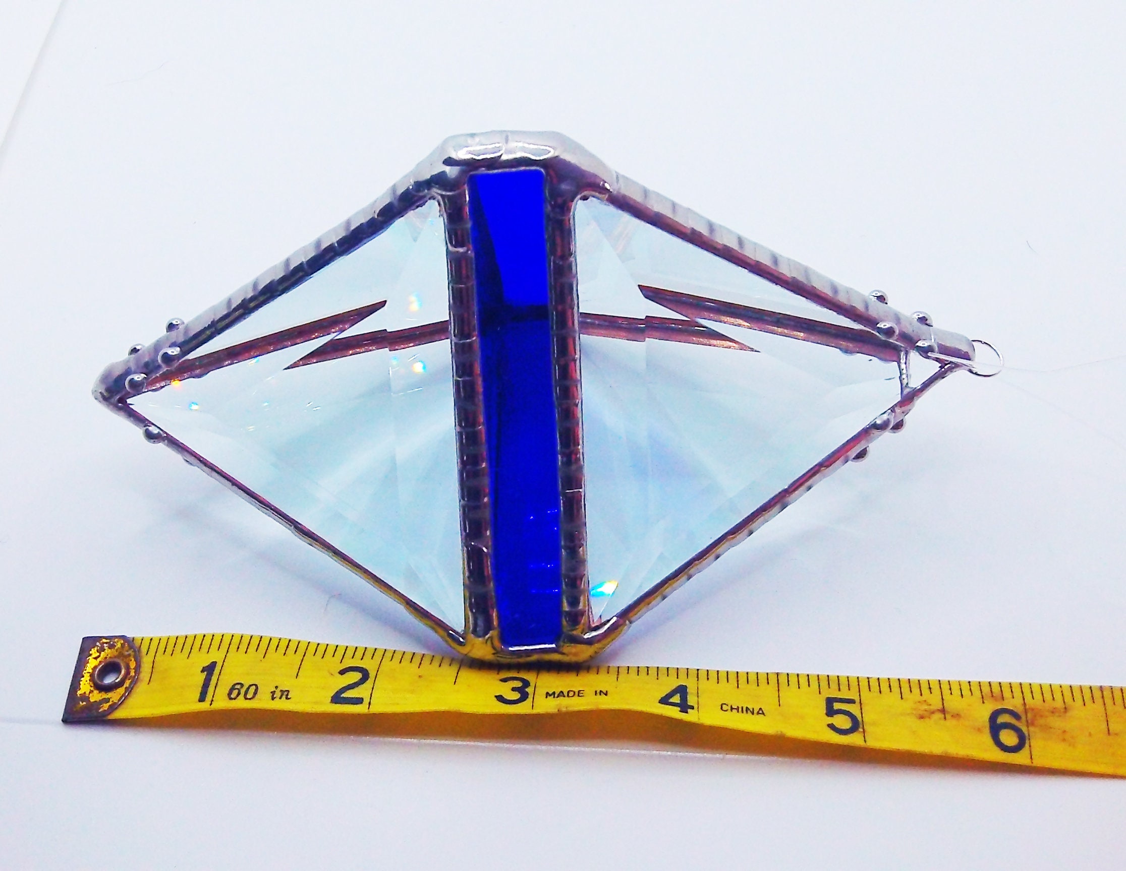 Colored Double Pyramid Rainbow Water Prism | Etsy