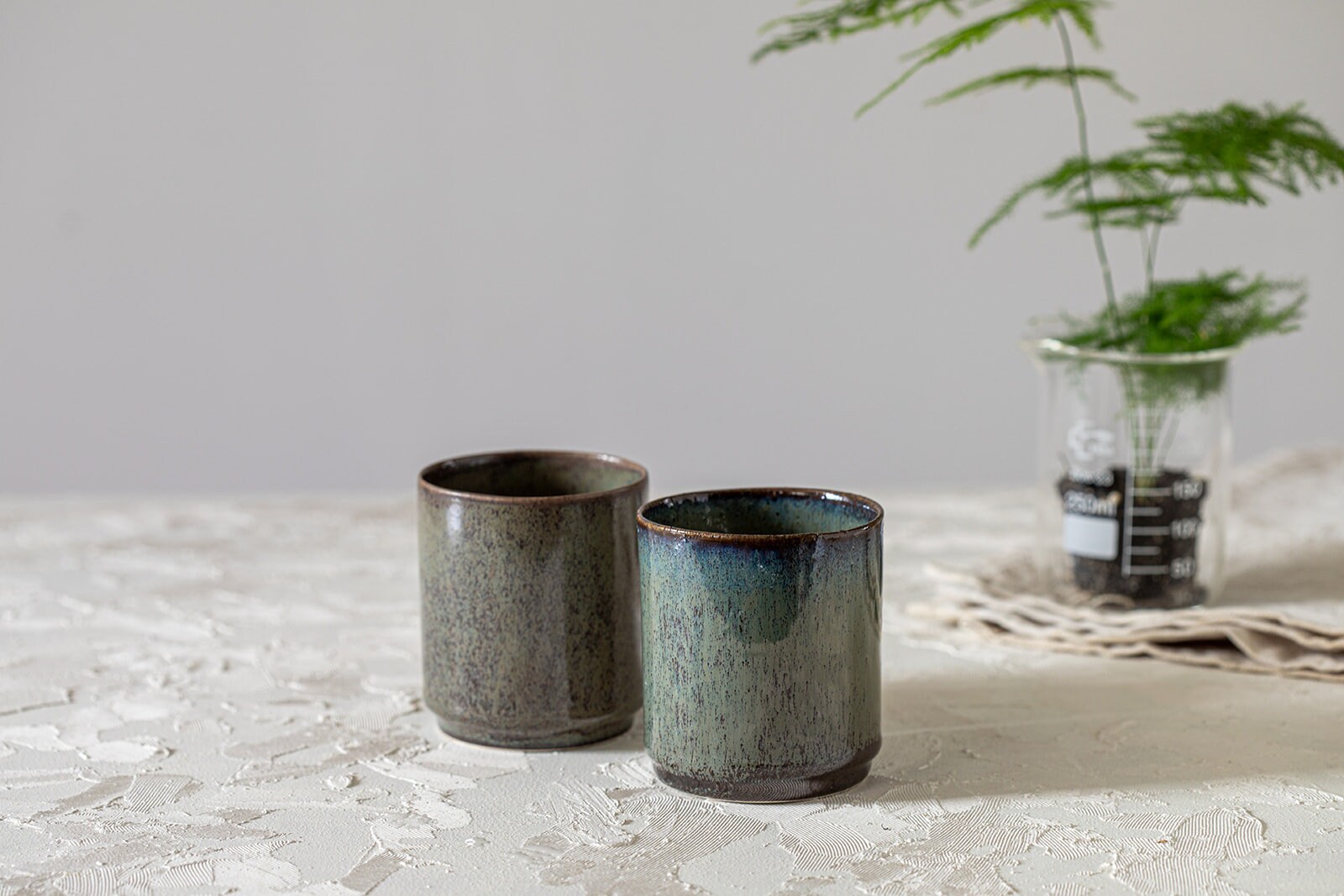 TWO Ceramic Lungo Cups Unique Handmade Coffee and Tea Cups | Etsy