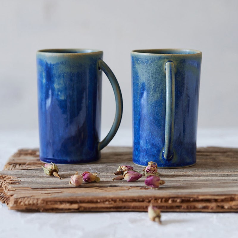 Blue Coffee Mug - Etsy