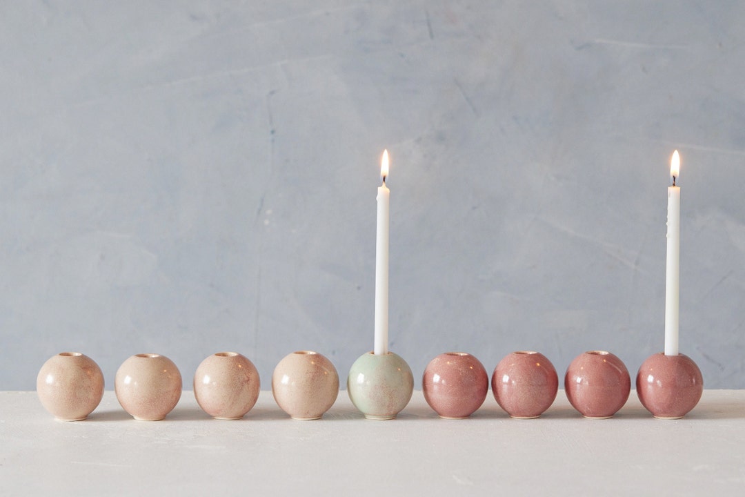 Ceramic Modular Menorah, Modern Judaica Decoration, Unique Elegant ...