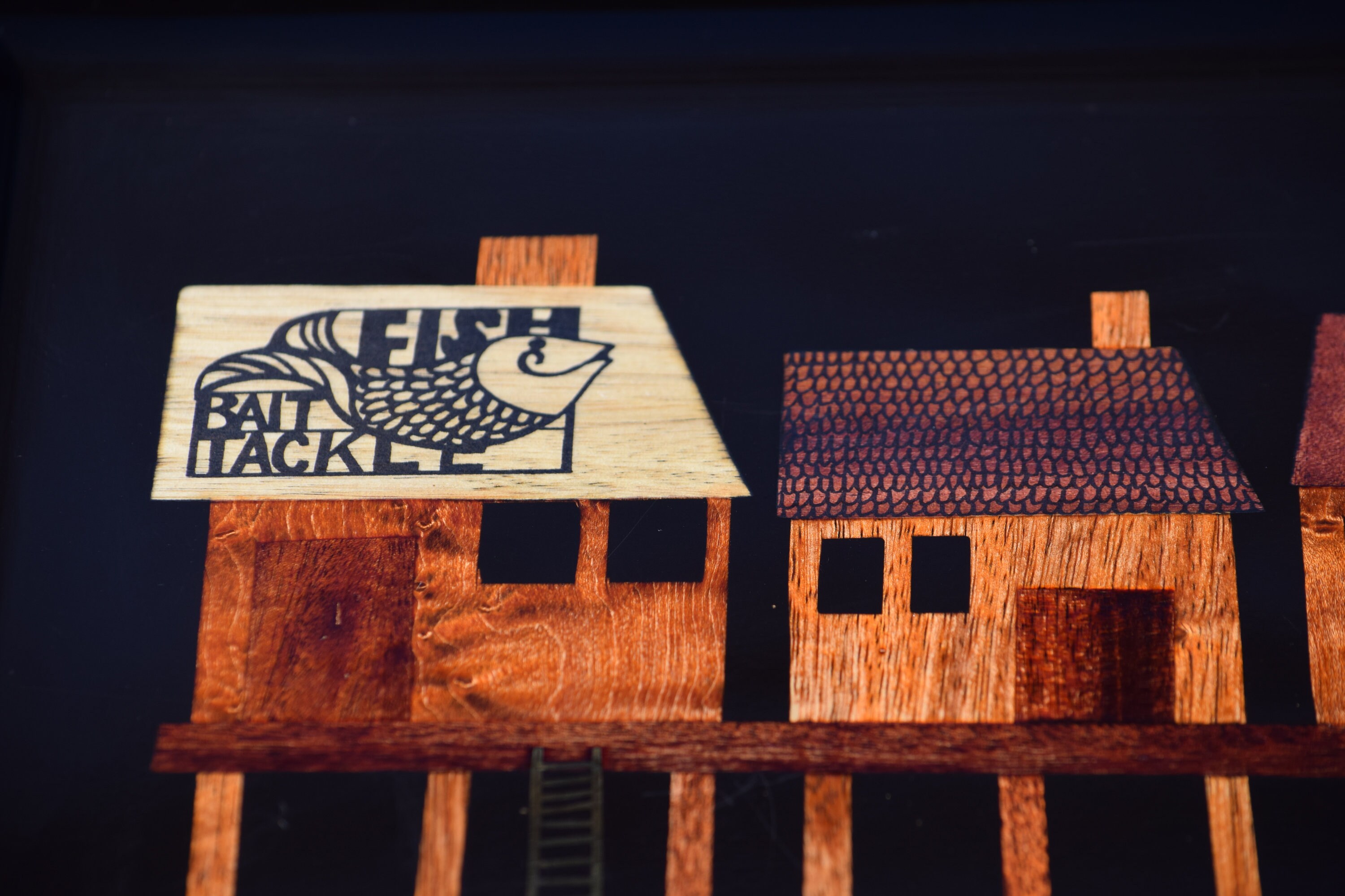 Vintage COUROC Mid Century ~ Vintage Fish Bait Tackle Serving Tray ...