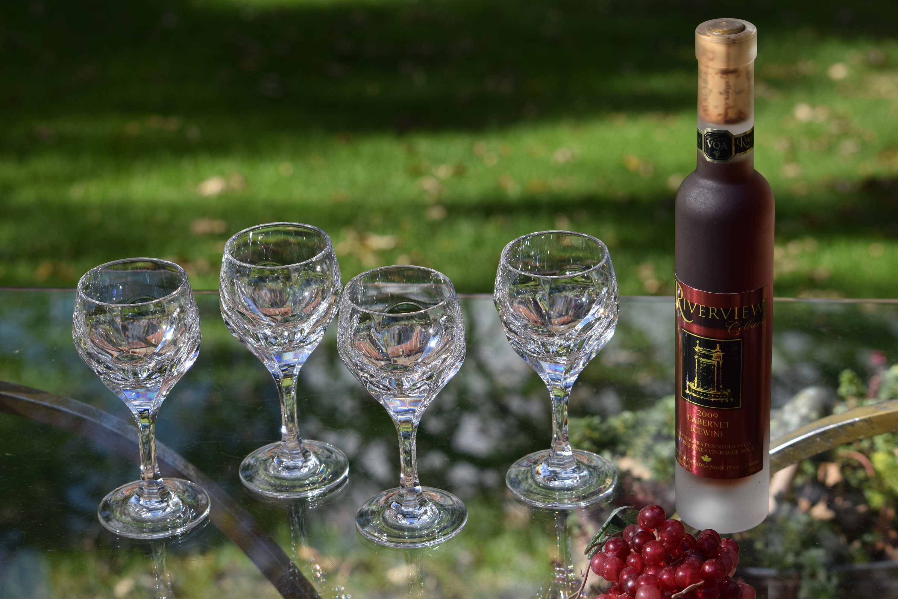 Vintage Crystal Wine Cordials, Set of 7, 4 oz After Dinner Liquor Port ...