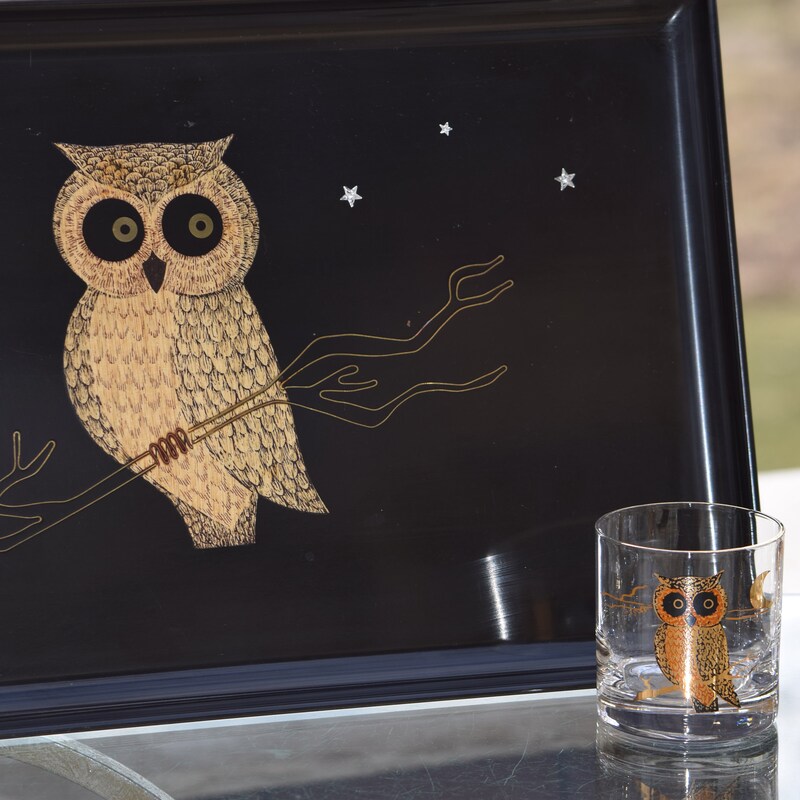 Owl Serving Tray - Etsy