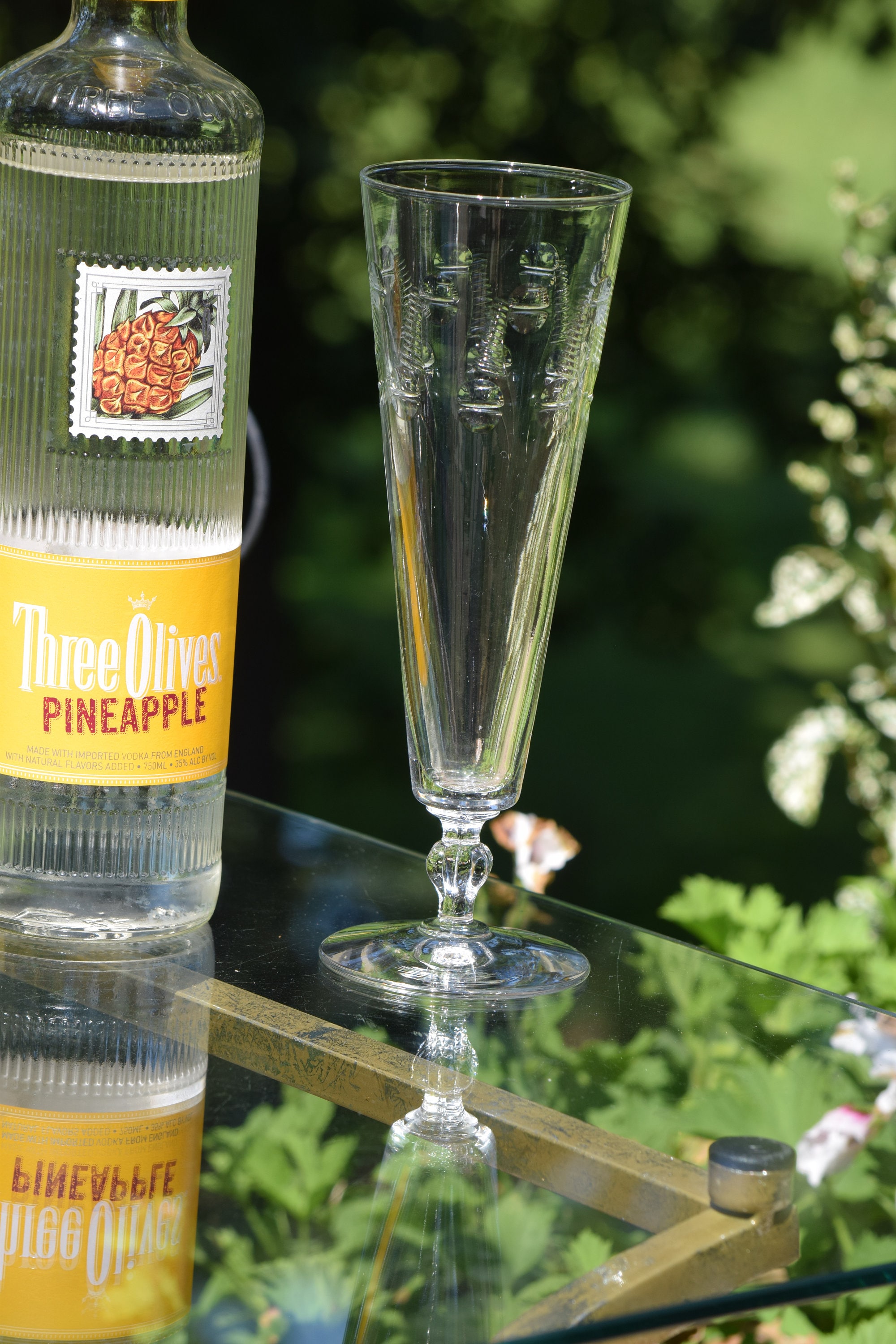 6 Vintage Etched Footed Collins Cocktail Glasses, Set of 6, Vintage ...