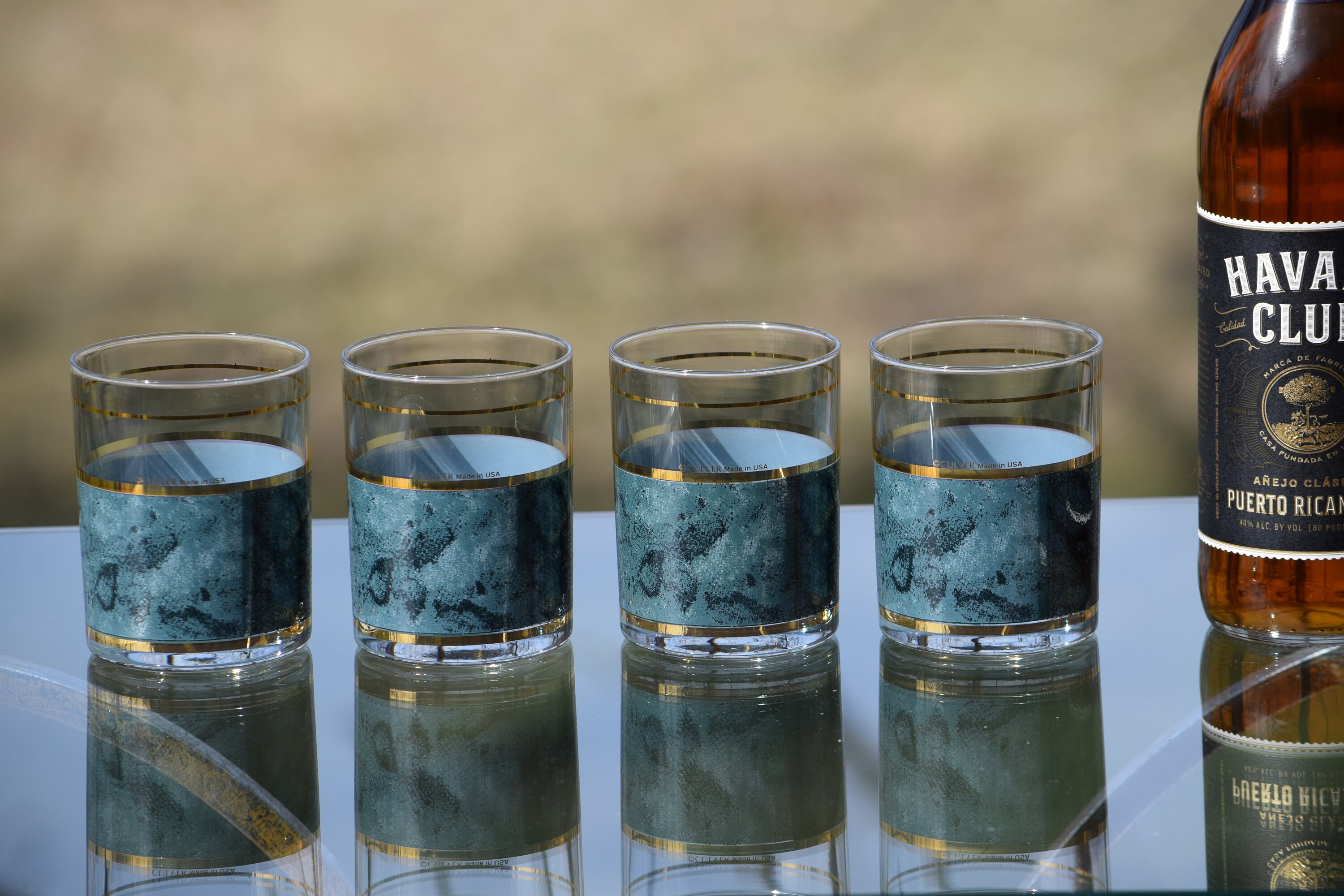 Vintage CULVER Tortoise Whiskey - Rocks Glasses, Set of 4, Vintage ...