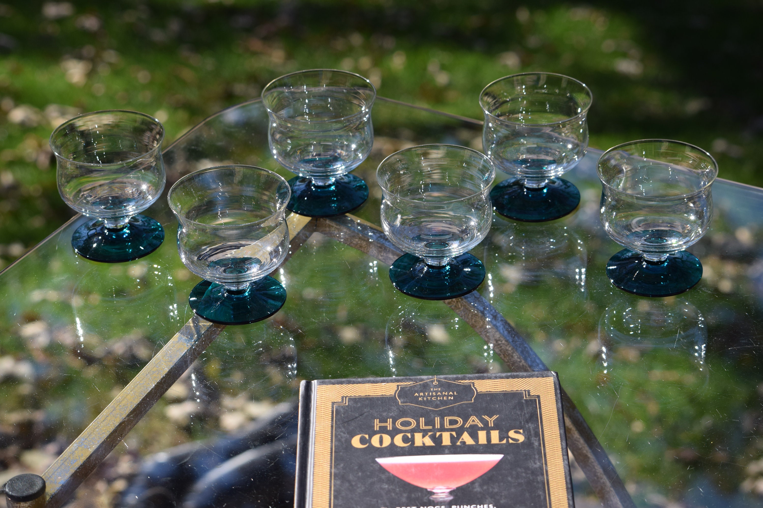 Vintage Wine ~ Cocktail Glasses Set Of 6 4 Oz After Dinner Drink ~ Cocktail Glasses Vintage